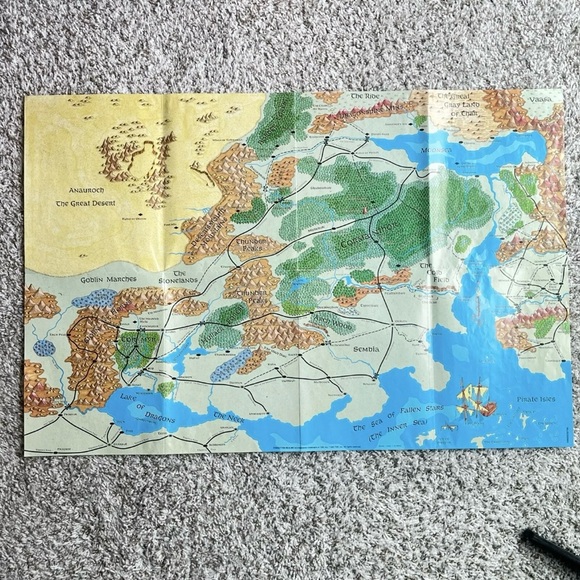 Games | Forgotten Realms Campaign Setting Map 1993 Add 185xxx0704 ...
